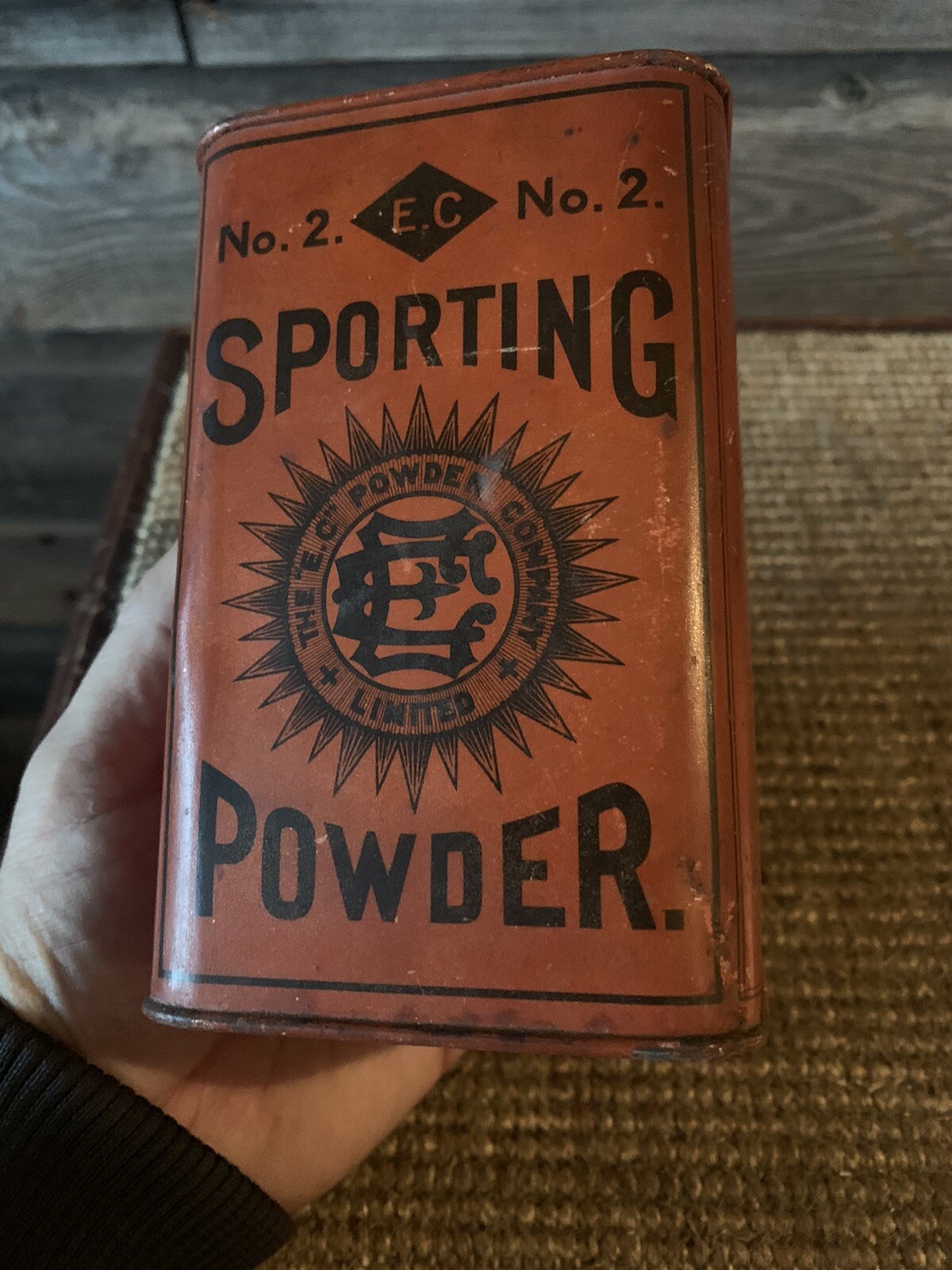 Vintage E.C Sporting Gun Powder Tin | eBay