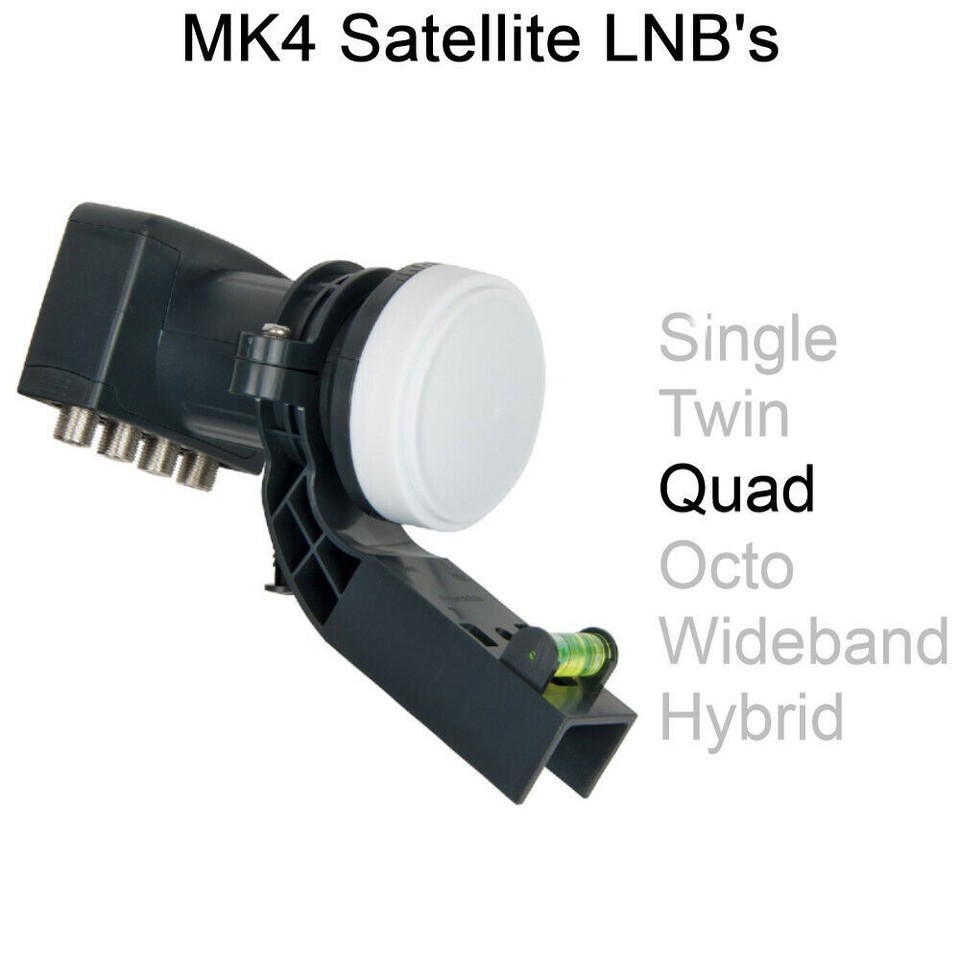 LNB MK4 Single Twin Quad Octo Wideband Hybrid Satellite LMB For Freesat ...