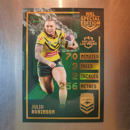 2025 NRL Rivalry Las Vegas Julia Robinson NRLW Card LV 10/20 Jillaroos ...