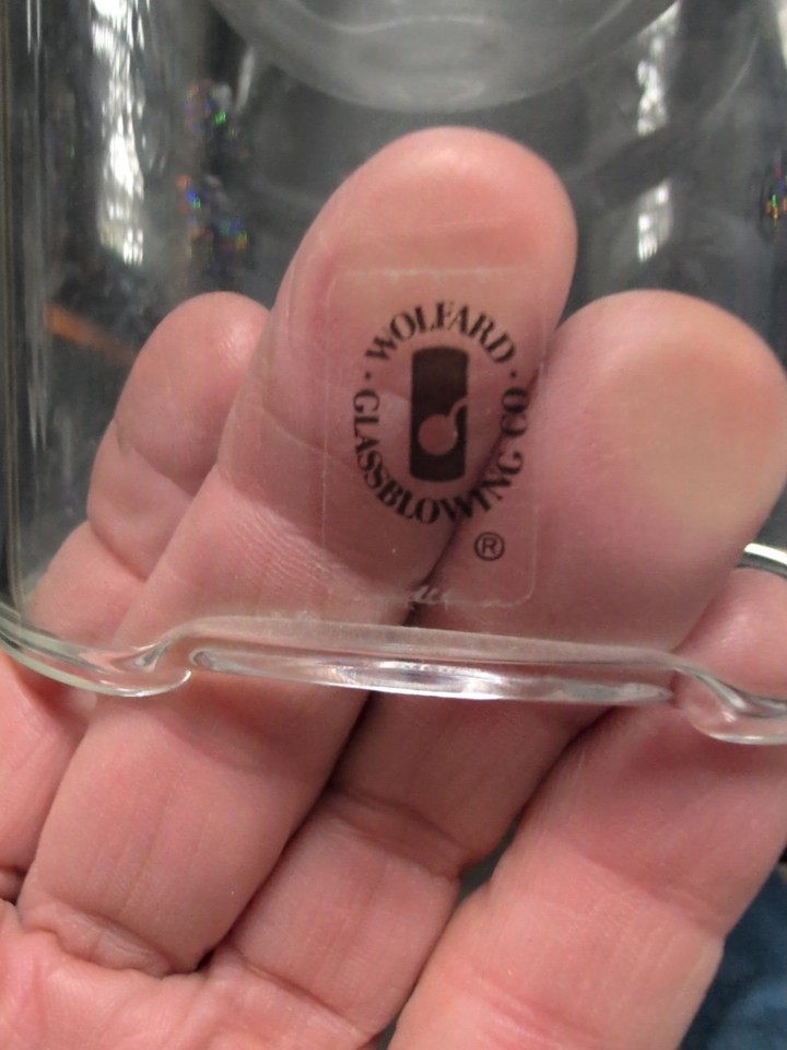 Vintage Wolfard Glass Blowing Company Hand Blown 12" Glass Oil Lamp | eBay