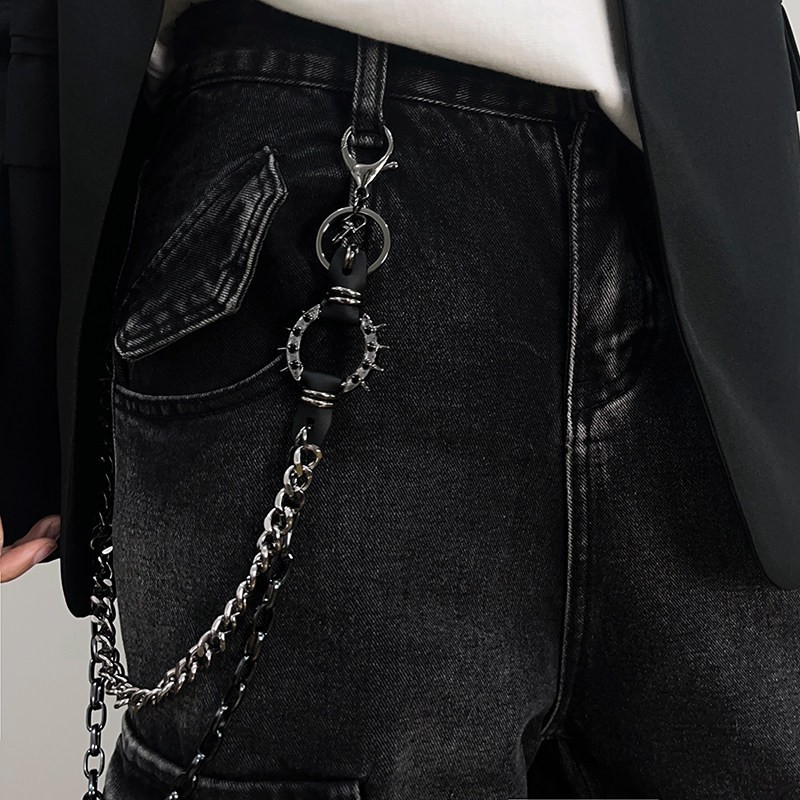 Mens Punk WalletChain, Teenager Boy Links Gothic Keychain Jeans Pants ...