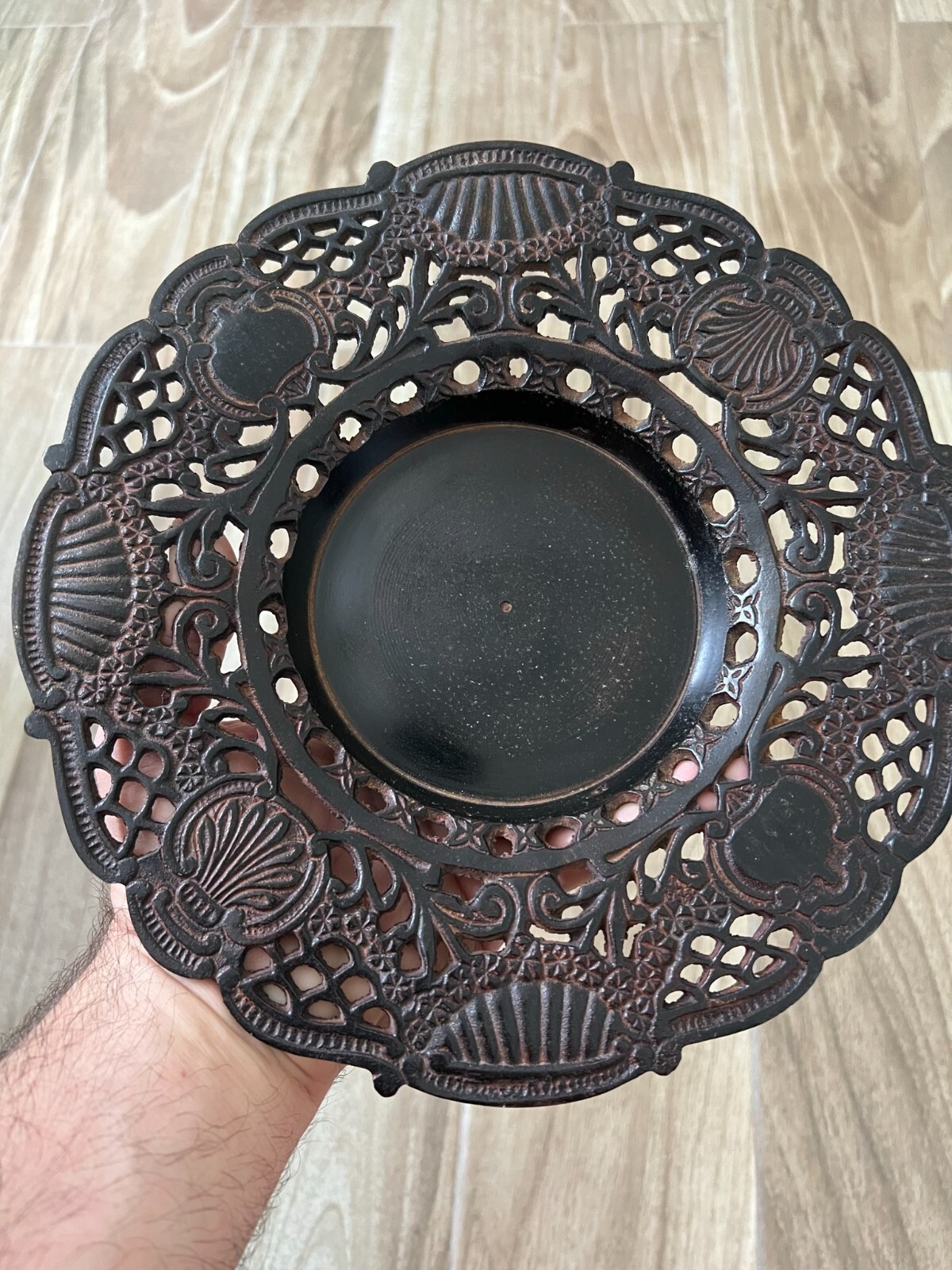 Vintage Decorative OrnateMetal Plate 9.5x1in Home Decor Made in India ...