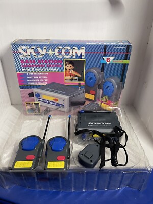 JPI SC 1686 Sky Com Base Station Command Center Toy w/ Walkie Talkies ...