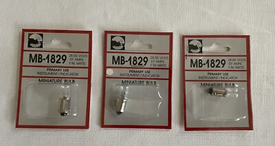 Black Point Products MB-1829 28V Clear Automotive Miniature Light Bulb ...