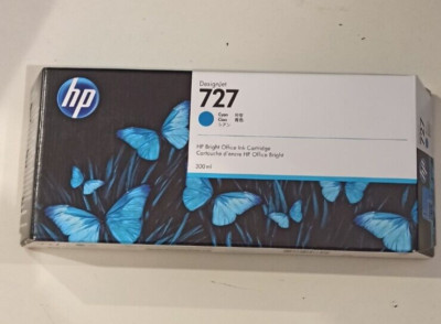 CARTUCCIA CIANO ORIGINALE HP 727 300ML F9J76A SIGILLATA | eBay