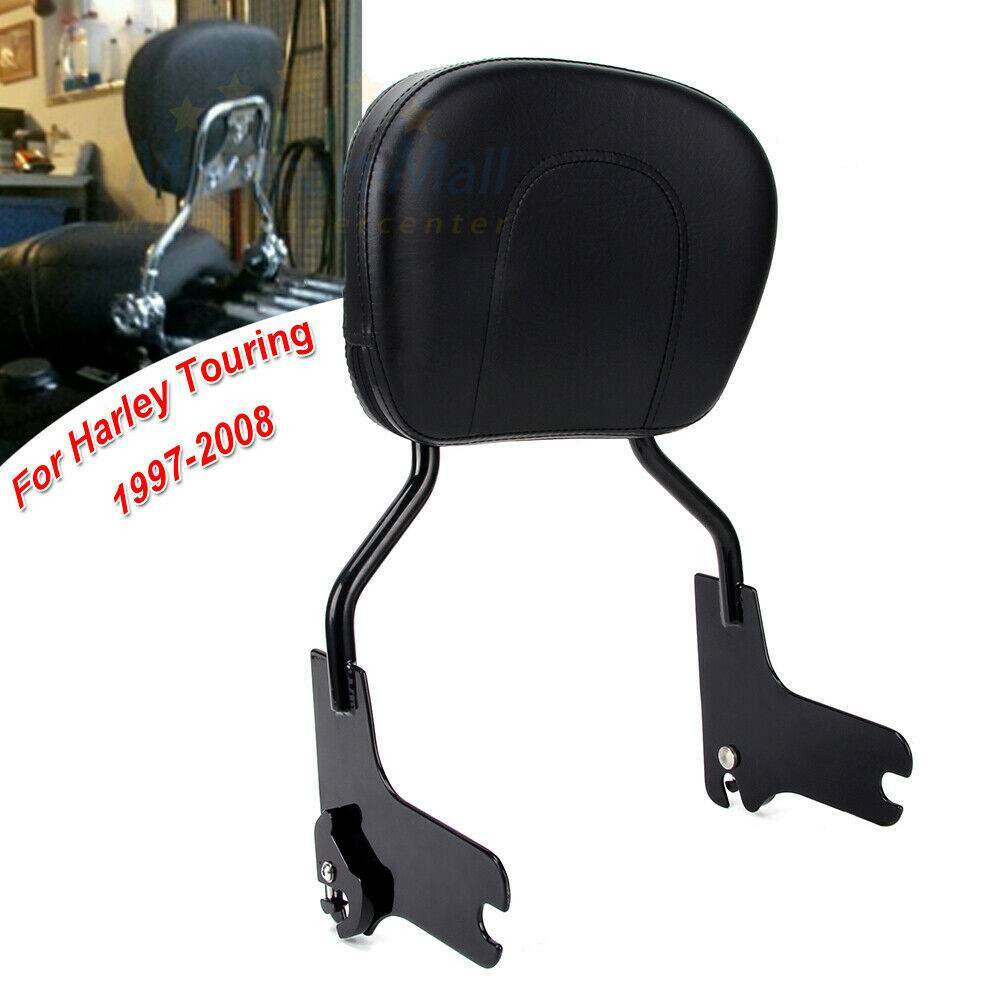 Quick Release Sissy Bar Backrest + Docking Hardware For Harley Touring ...