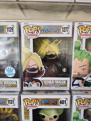 eric vale signed autographed funko pop sanji soba mask one piece 1277 ...