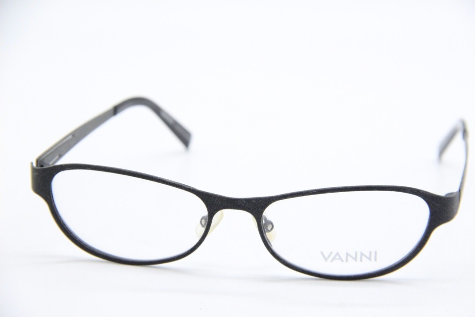 NEW VANNI V1100 C601 MATTE GRAY BLACK AUTHENTIC EYEGLASSES FRAMES 53-16 ...