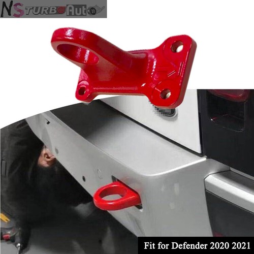 2D 4D Red Rear Trailer Hook Tow Hook 1pc Fits For Land Rover Defender ...