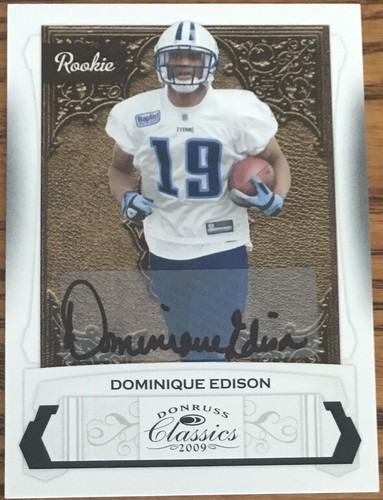 2009 Donruss Classics Rookie Autograph Dominique Edison #184 #’d 124/ ...