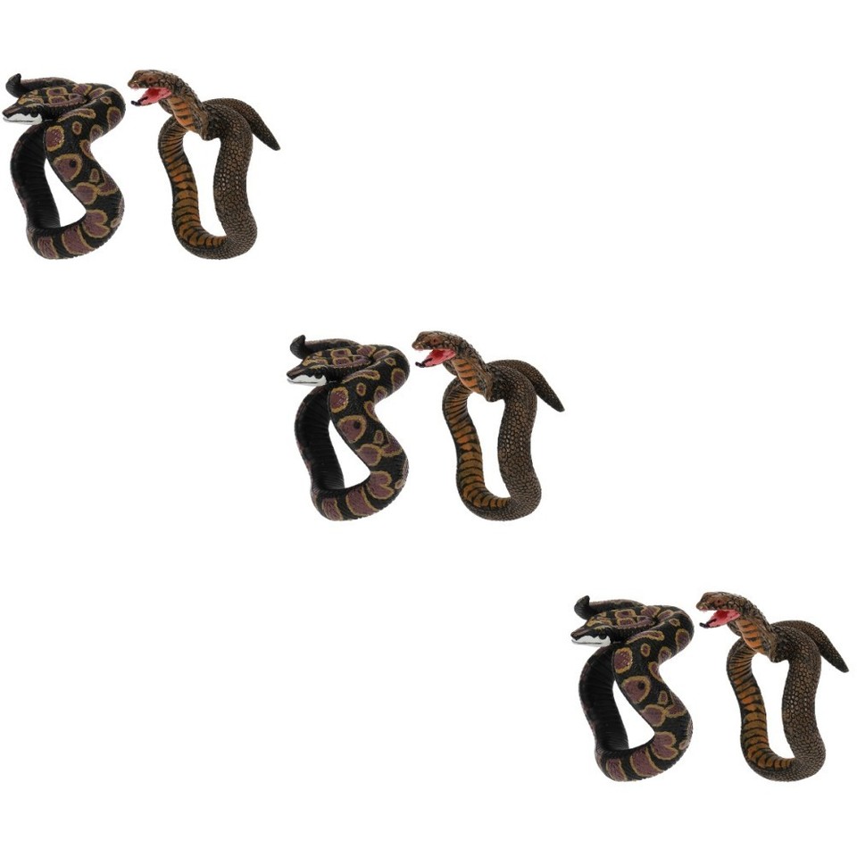 3 Pack Toy Snakes for Kids Animal Toys Realistic Fake Pretend Play | eBay