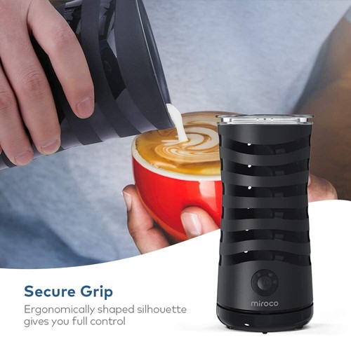 Miroco Stainless Steel Electric Automatic Milk Frother Soft Foam Maker ...