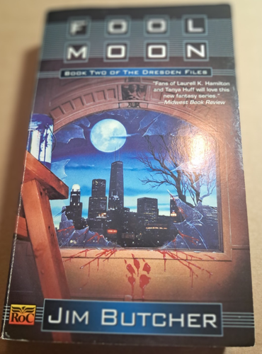 Jim Butcher Fool Moon Dresden files 2 Paranormal Fantasy pb Roc 13th ...