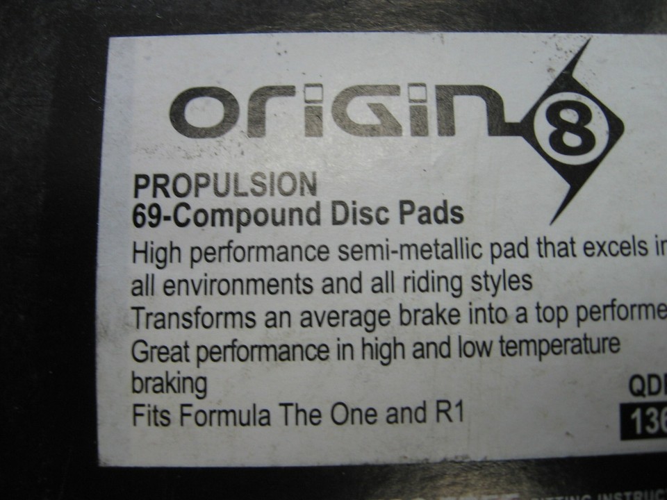 Formula disc Brake Pads -R1R, R1, T1, THE ONE THE ONE FR, THE MEGA, RO ...