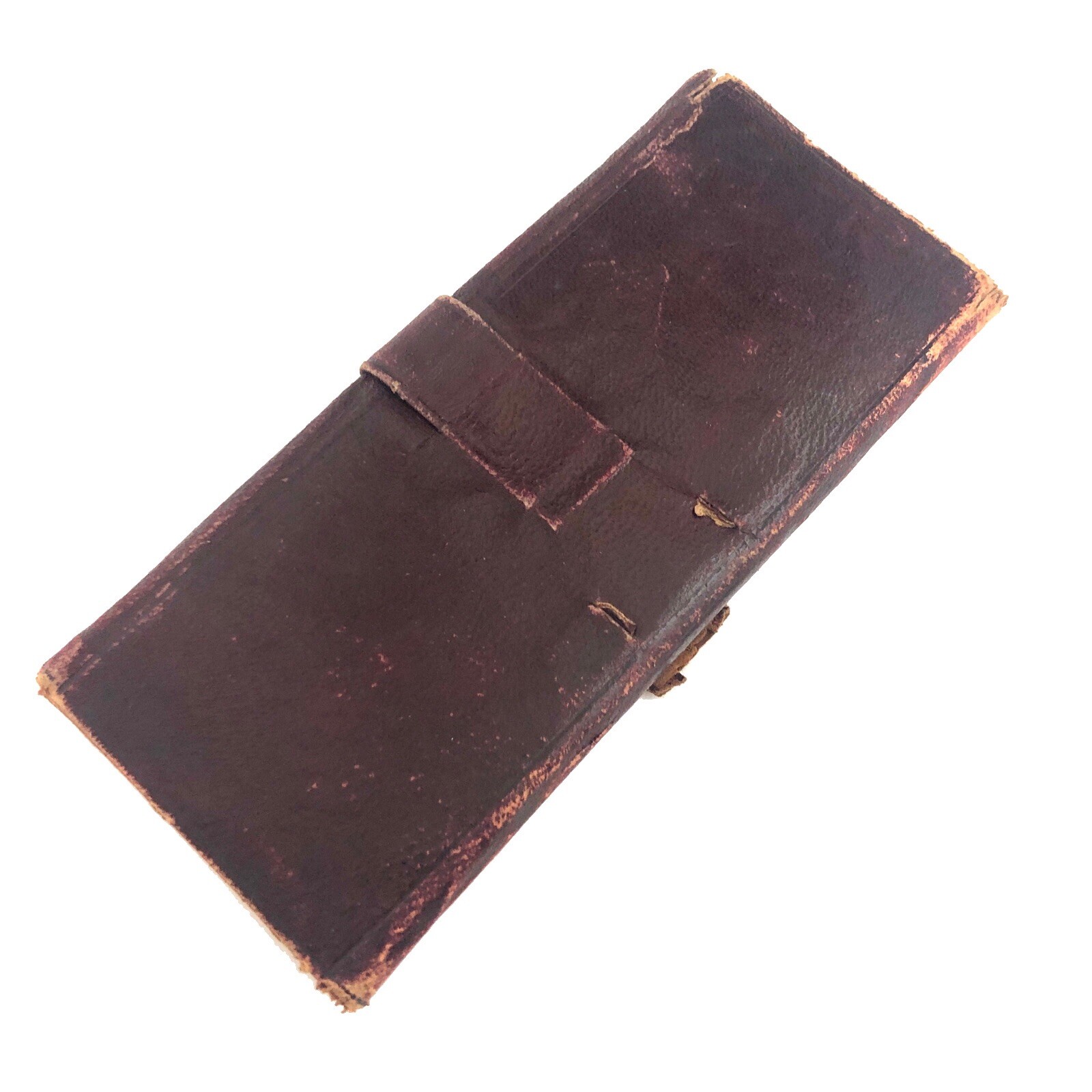 Antique Victorian Railroad Wallet Ticket Stamps Holder Brown Leather ...