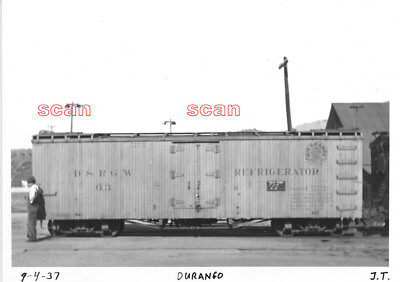 4BB399 RP 1937/70s DENVER & RIO GRANDE RAILROAD REEFER BOXCAR #63 | eBay