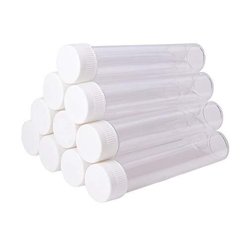 Plastic Tube Containers With Lids 1" X 8" Clear Retail Plastic
