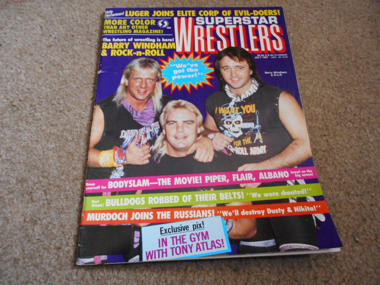 JULY 1987 SUPERSTAR WRESTLING magazine - LEX LUGER - BARRY WINDHAM | eBay