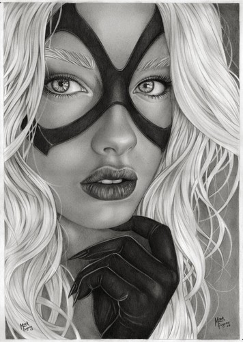 Black Cat (11"x17") by Mark Eugene - Ed Benes Studio | eBay