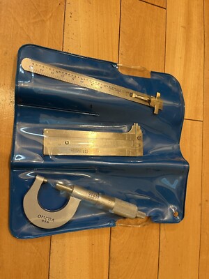 Machinist Omega Pocket Caliper, Micrometer And Rule | eBay