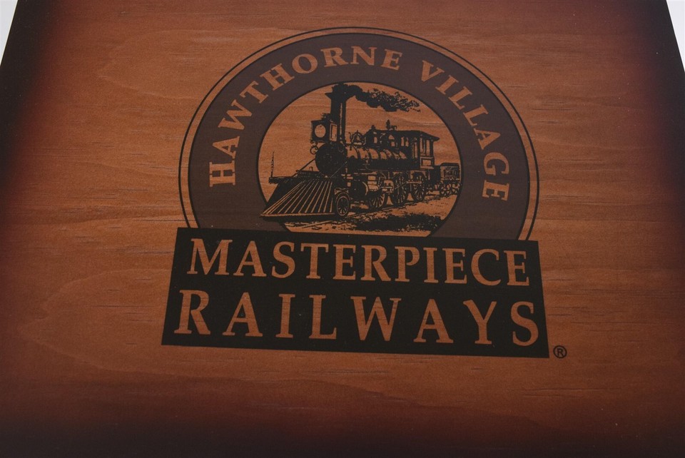 Hawthorne Village Masterpiece Railways Wooden Train Storage Box COA | eBay