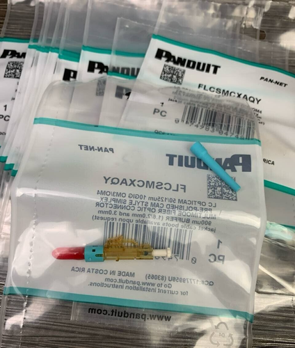 10pc - Panduit FLCSMCXAQY Multimode Fiber Optic Connector Simple 10Gig ...