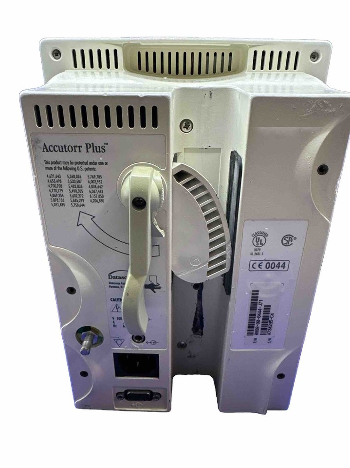 Datascope Accutorr Plus Vital Signs Monitor Masimo Sp02 NiBP Cracks On ...