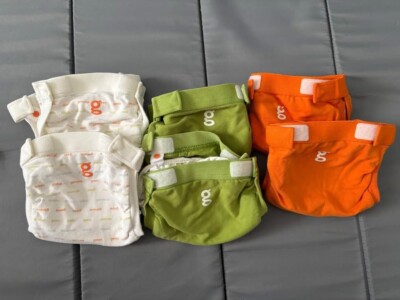 gDiapers Cloth Baby Diapers with liners (6 diapers) small | eBay