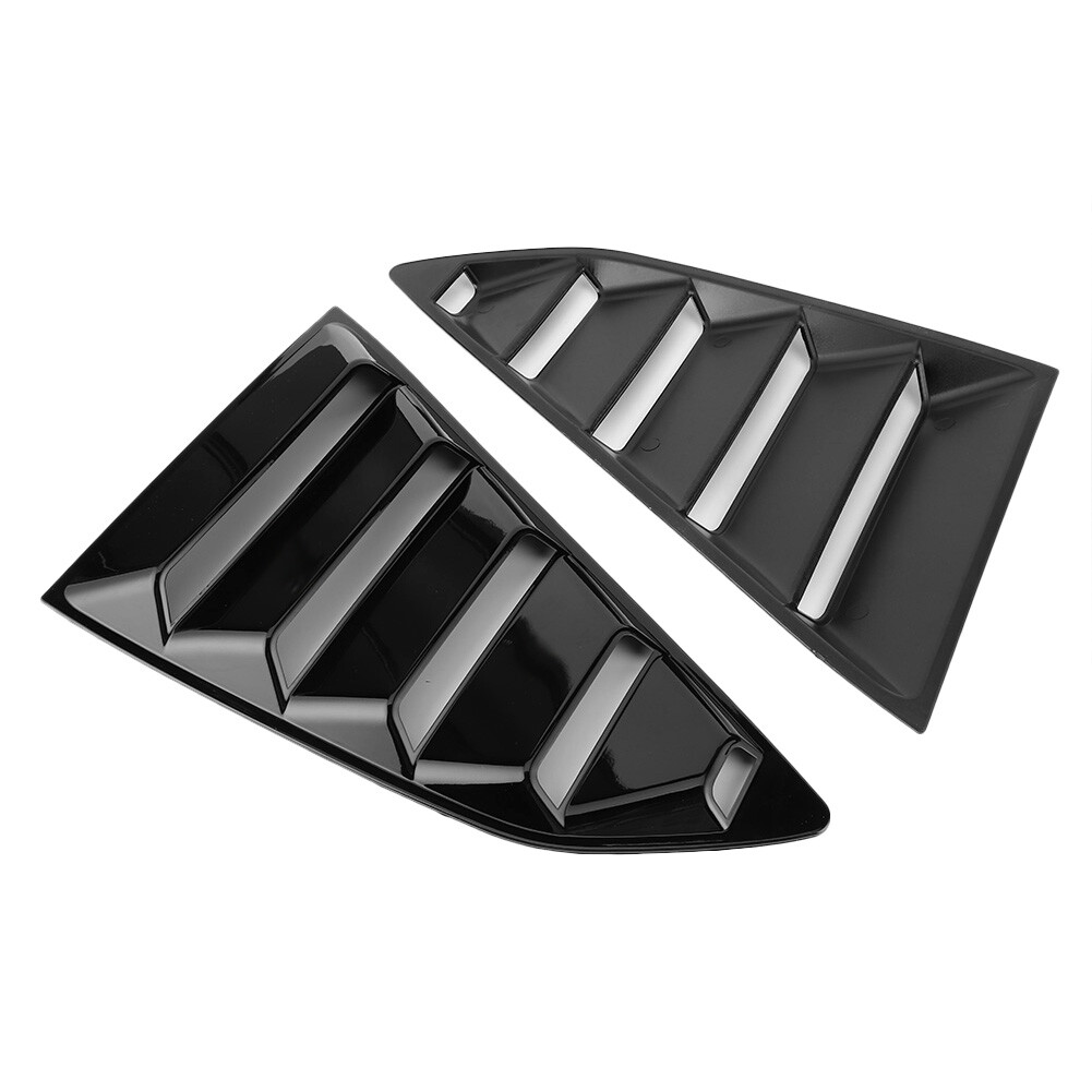 Window Louver Car Window Louver Window Side Vent Glossy Black Car ...