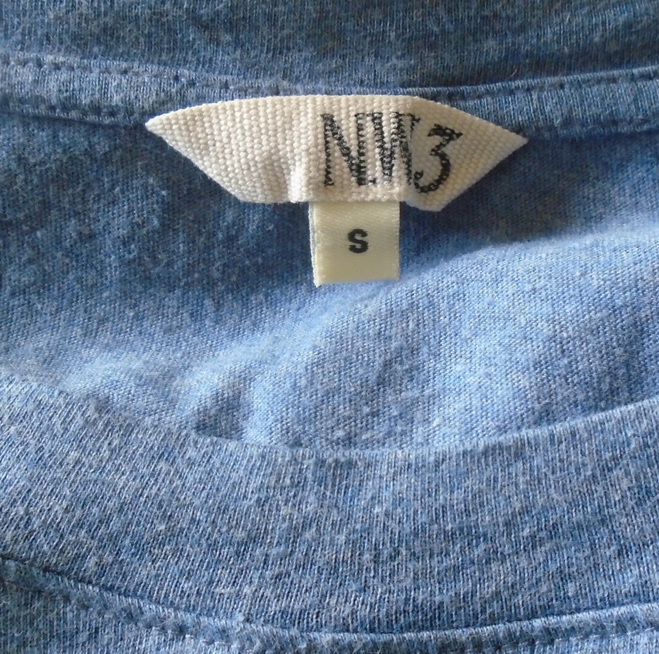 NW3 Hobbs Bird Watching Tee blue bird print top 100% cotton Size S good ...