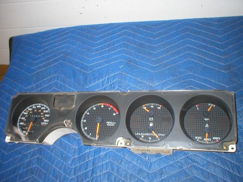1989-92 Firebird Instrument Guage speedometer cluster 102,503 Mi V6 ...