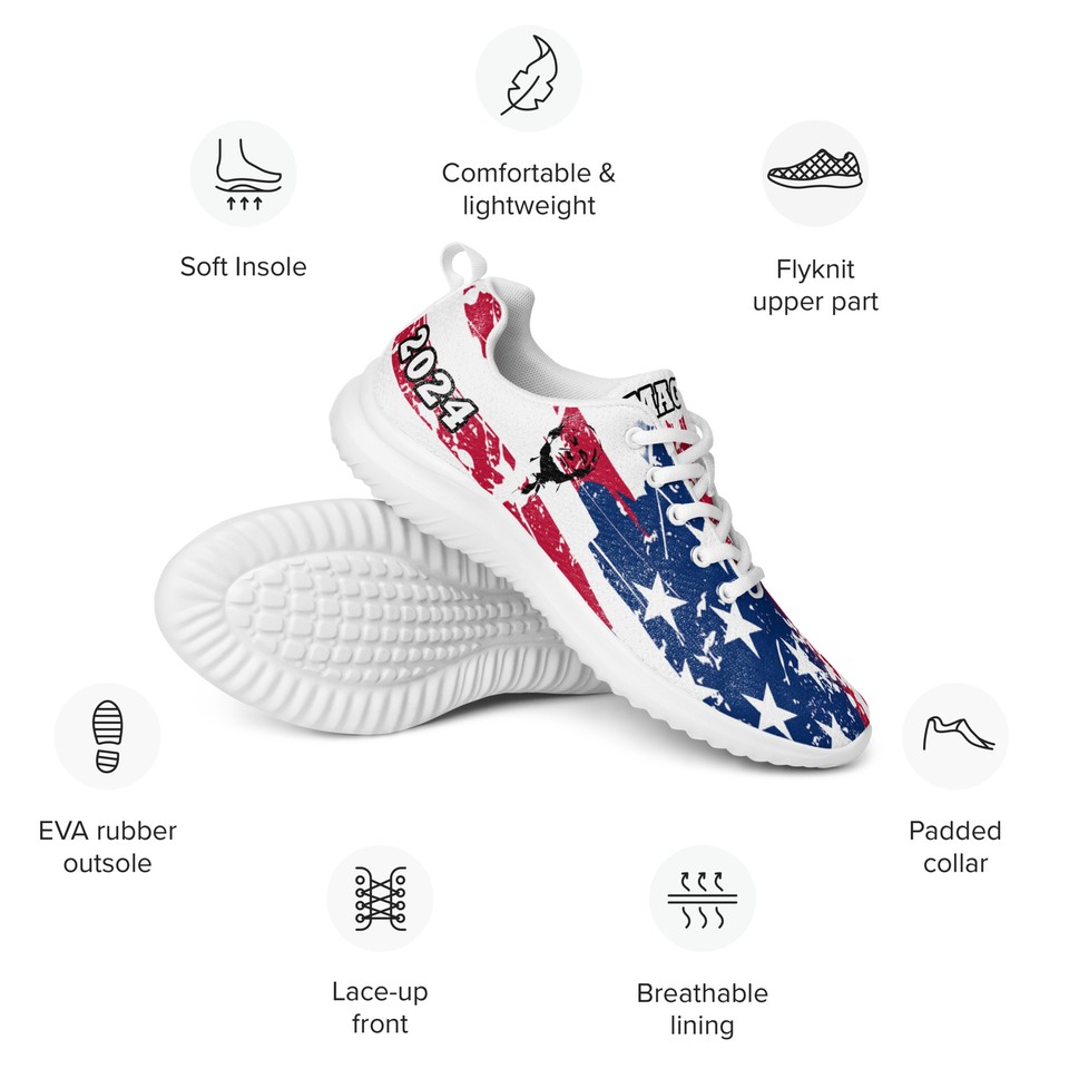 ONLY 1 PAIR LEFT ~ Ultra MAGA Trump sneakers American Flag men’s ...