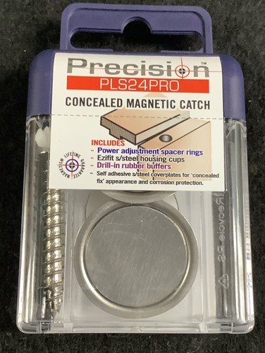 Precision Lock PLS-24 PRO Concealed Magnetic Catch Silver 50 Each Box ...