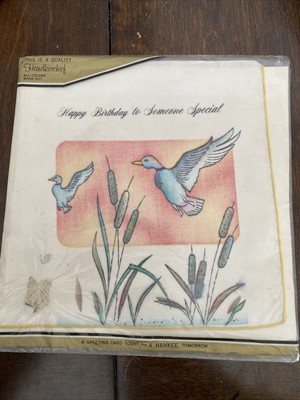 Vintage Hankie Handkerchief Hankee Greeting Co. Birthday Card Made in ...