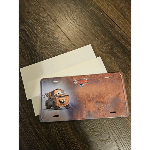 Disney Cars Tow Mater License Plate & Stickers Kelloggs Cereal Promo ...