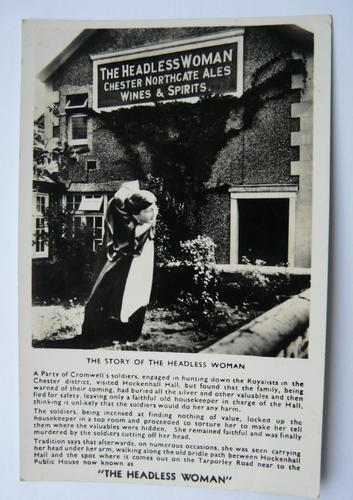 The Headless Woman Pub Duddon. Pptr: Captain J W Clayton. Real Photo ...