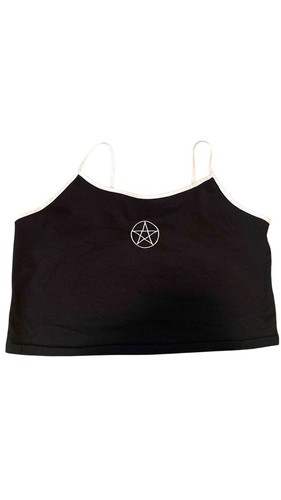 Spencer’s Body Rage Pentagram Cropped Tank Top Black Large | eBay