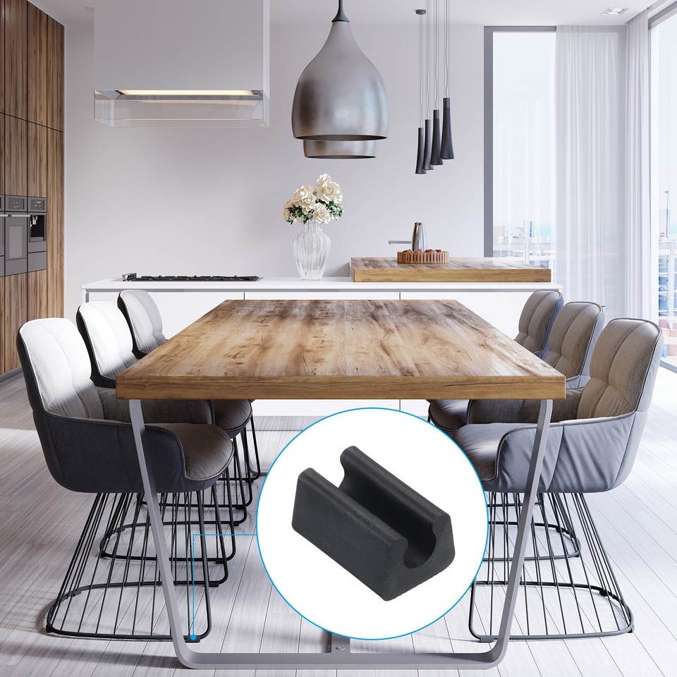 10mm Chair Leg Cover, 48Pcs Plastic Non-Slip Furniture Feet Protectors ...