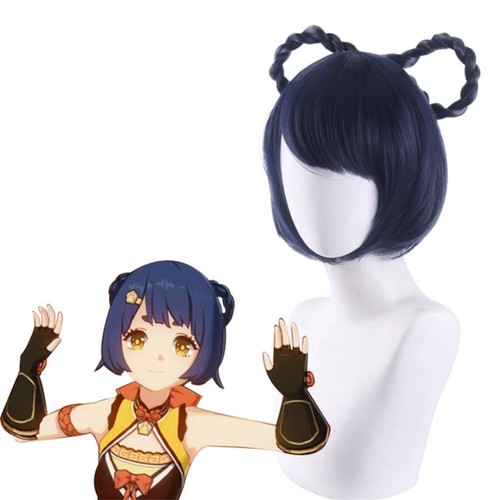 Genshin Impact Mao Xiangling Short Women Party Synthetic Hair Wig/Wigs ...