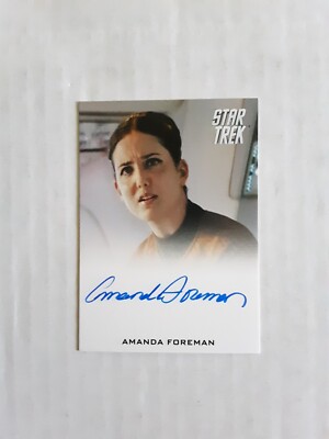 Star Trek The Movies Amanda Foreman As Hannity Autograph Card - 2014 | eBay