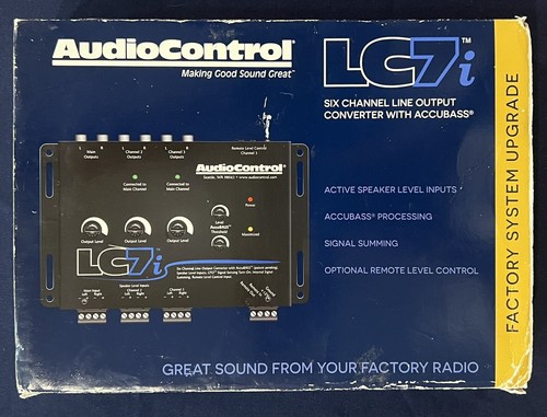 AudioControl LC7i - Black Six Channel Line Out Converter with AccuBASS ...