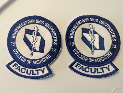 NEOUCOM Northeast Ohio Medical University neomed - two faculty patches ...