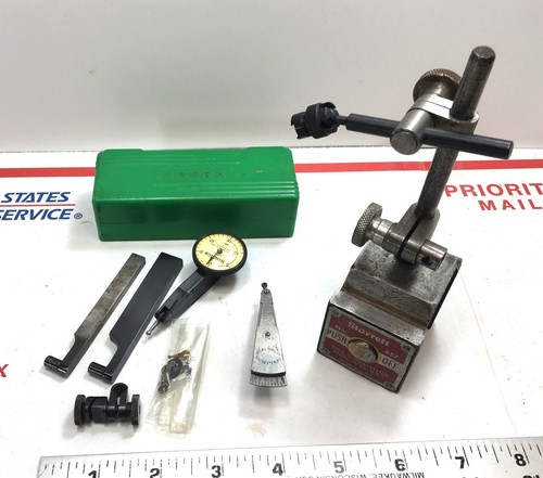 Starrett No. 657 Magnetic Base & Federal Testmaster Jeweled Dial ...