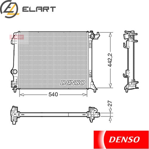RADIATOR ENGINE COOLING DRM23116 FOR RENAULT MEGANE/IV/Grand R9M 409 1 ...
