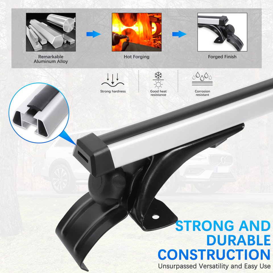 For Ford Fusion 2006-2020 Aluminum 48" Roof Rack Cross Bar Cargo ...