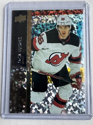 2021-22 Upper Deck Speckled Rainbow Foil Parallel Jack Hughes epack ...