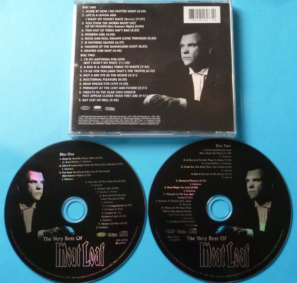 The Very Best of Meatloaf by Meat Loaf (Cd 1998 Epic/Sony Music Ent.) 2 ...