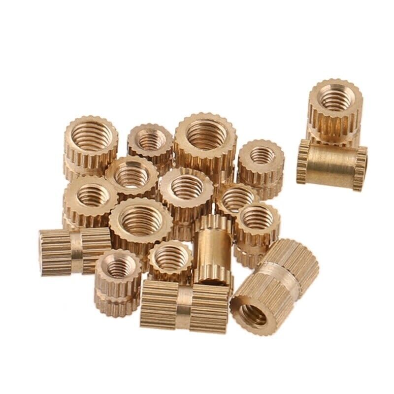 330pcs M2-M5 Thread Knurled Brass Threaded Heat Set Heat Resistant ...
