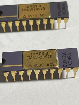 One INMOS IMS1420S70, 20 Pins ceramic gold top and gold leads | eBay