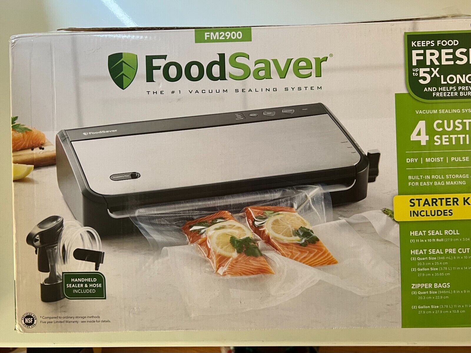 FoodSaver FM2900 Vacuum Sealer Food Preservation System w/ Handheld Sealer Attac | eBay